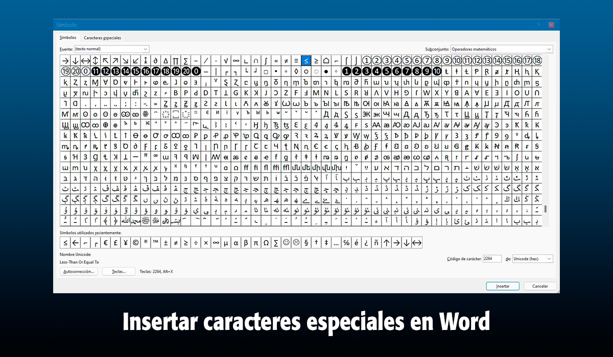 Como insertar símbolos en Word - Tecnología + Informática