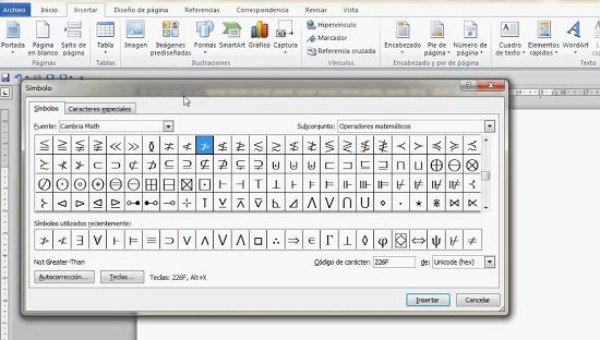 Como insertar símbolos en Word - Tecnología + Informática