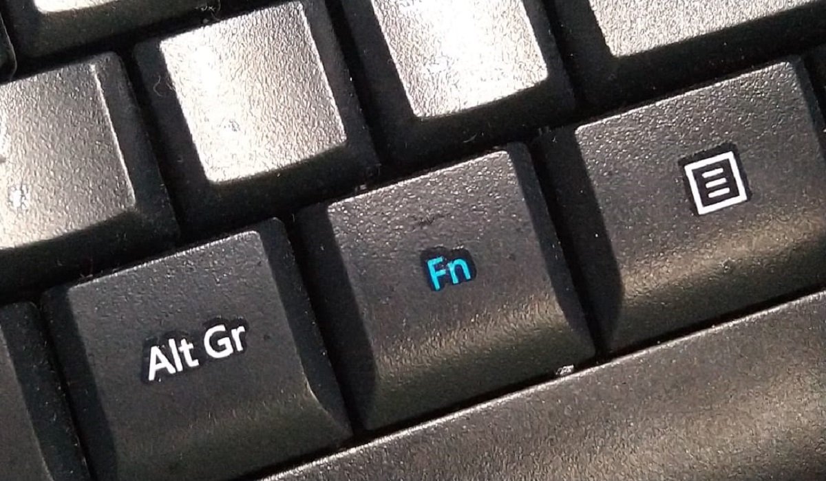 La Tecla Fn Del Teclado Tecnología Informática